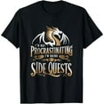 Fantasy Dragon Quote Side Quests Front Print Gamer RPG Aesthetic ...