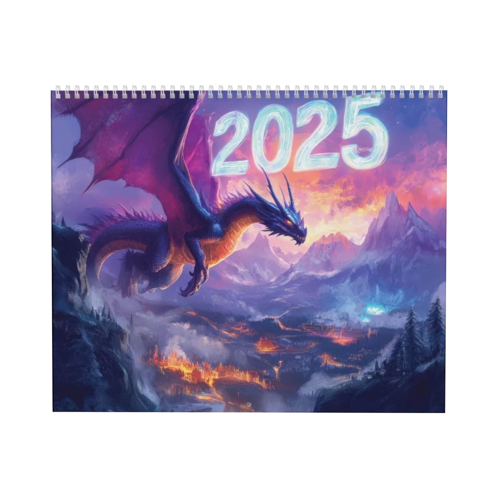 Fantasy Dragon Wall Calendar 2025, 11×8.5 Inch 12 Months Magical ...
