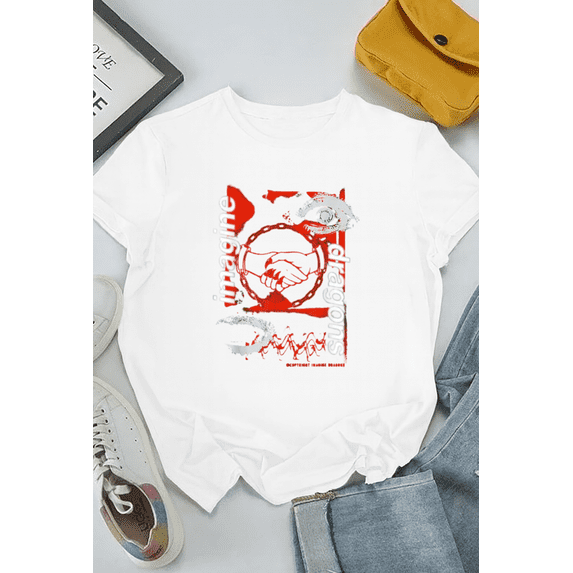 Fantasy Dragons Band Handshake Graphic Rock Music Fan up to Size 5XL ...