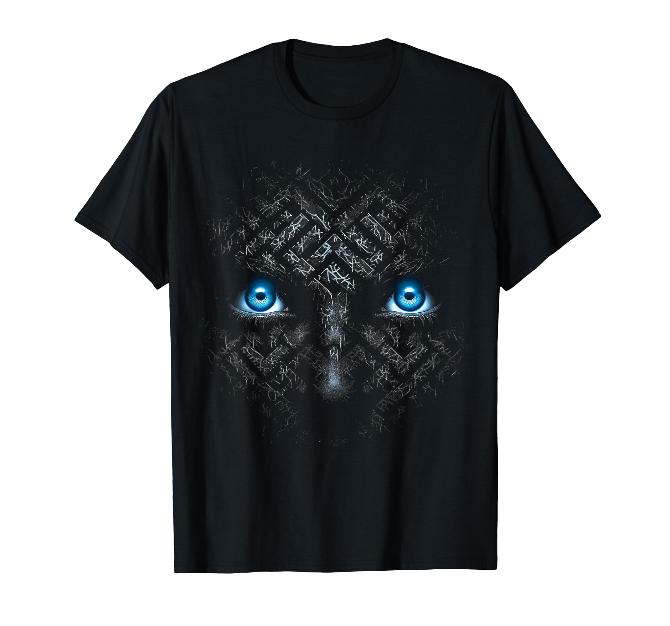 Fantasy Drawing Illsutration Blue Eyes Artwork Fantasy T-Shirt ...