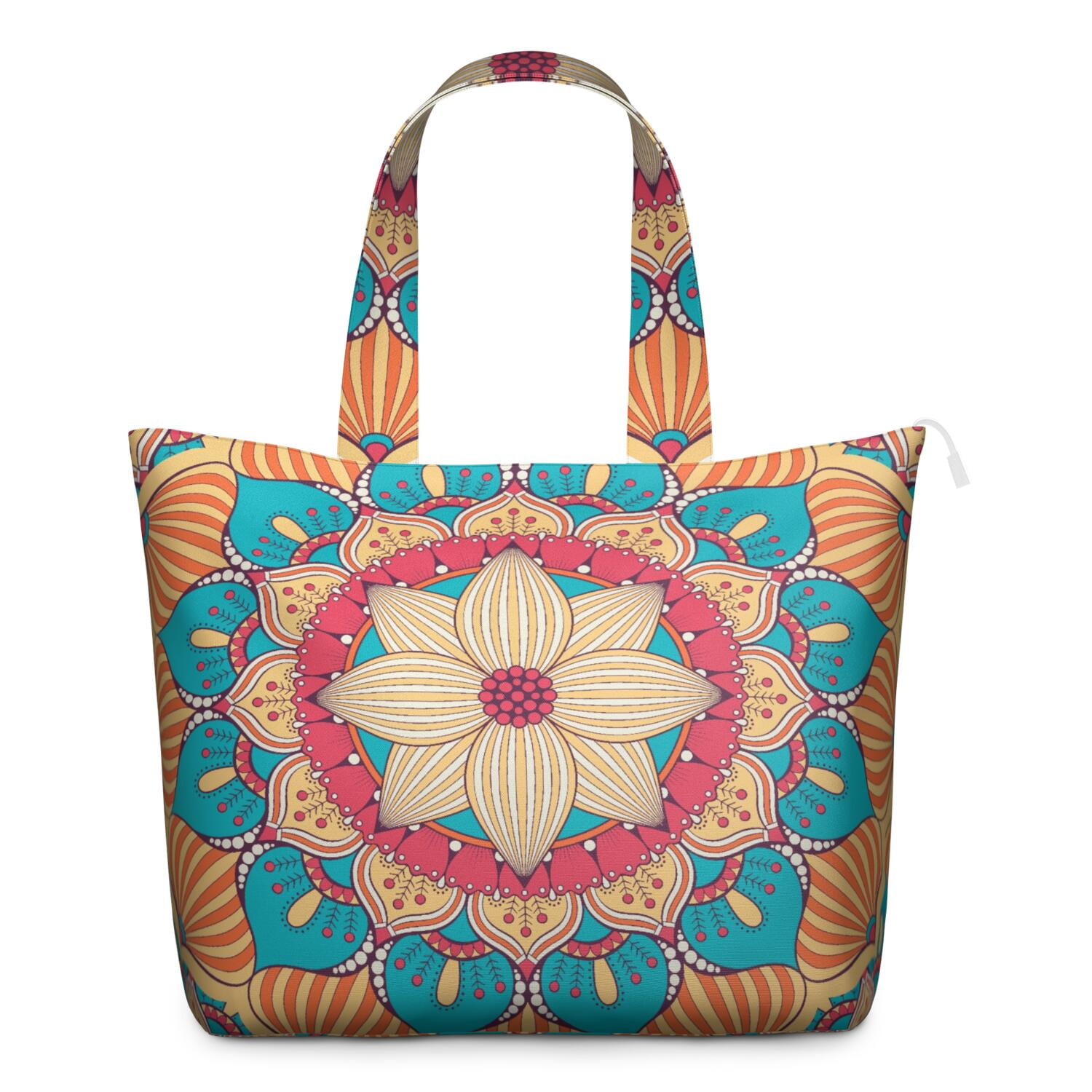 Fantasy Dreamy Mala Duffel Artistic Abstract Geometric Travel Tote Bag ...