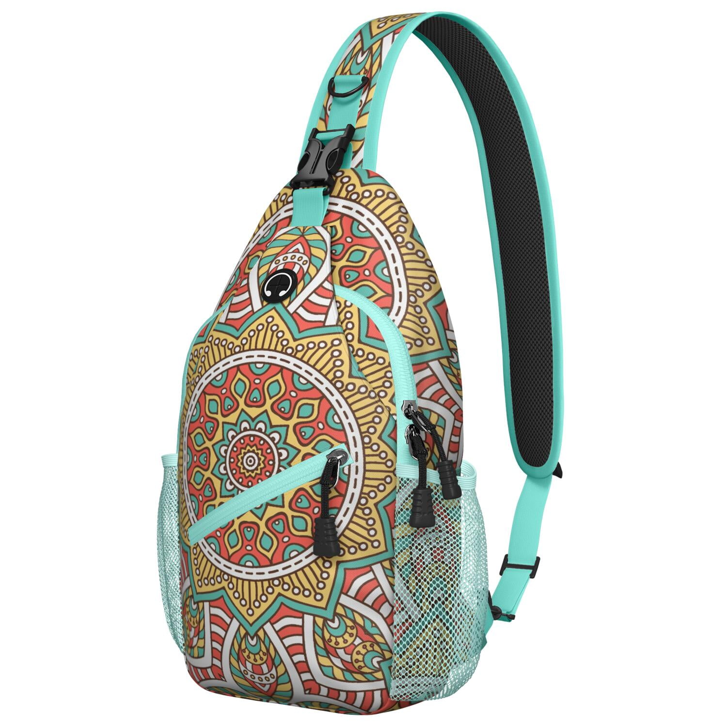 Fantasy Dreamy Mandala Sling Backpack for Women, Trippy Crossbody ...