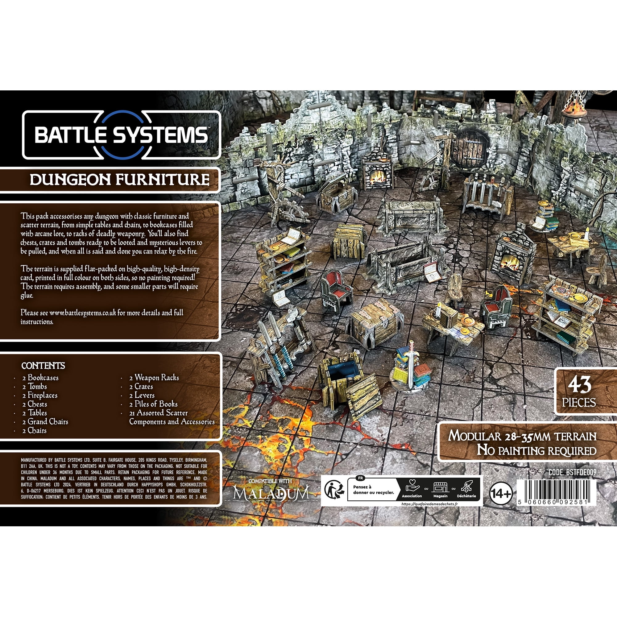 Fantasy Dungeon Terrain Furniture - Battle Systems Terrain Immersive ...