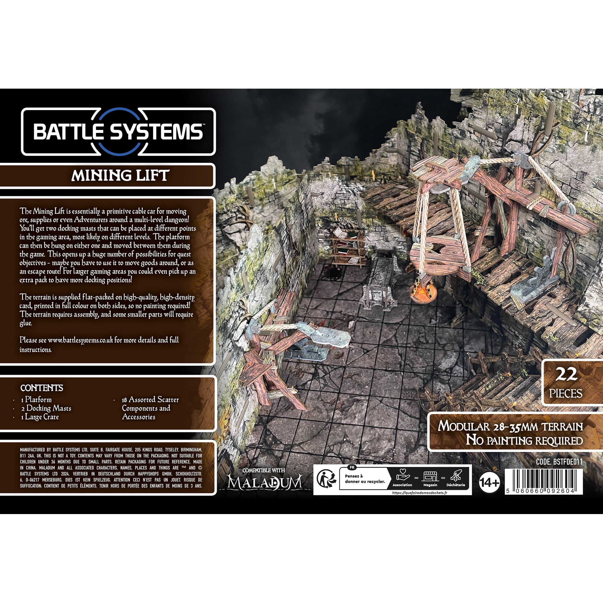 Fantasy Dungeon Terrain Mining Lift - Battle Systems Terrain Immersive ...