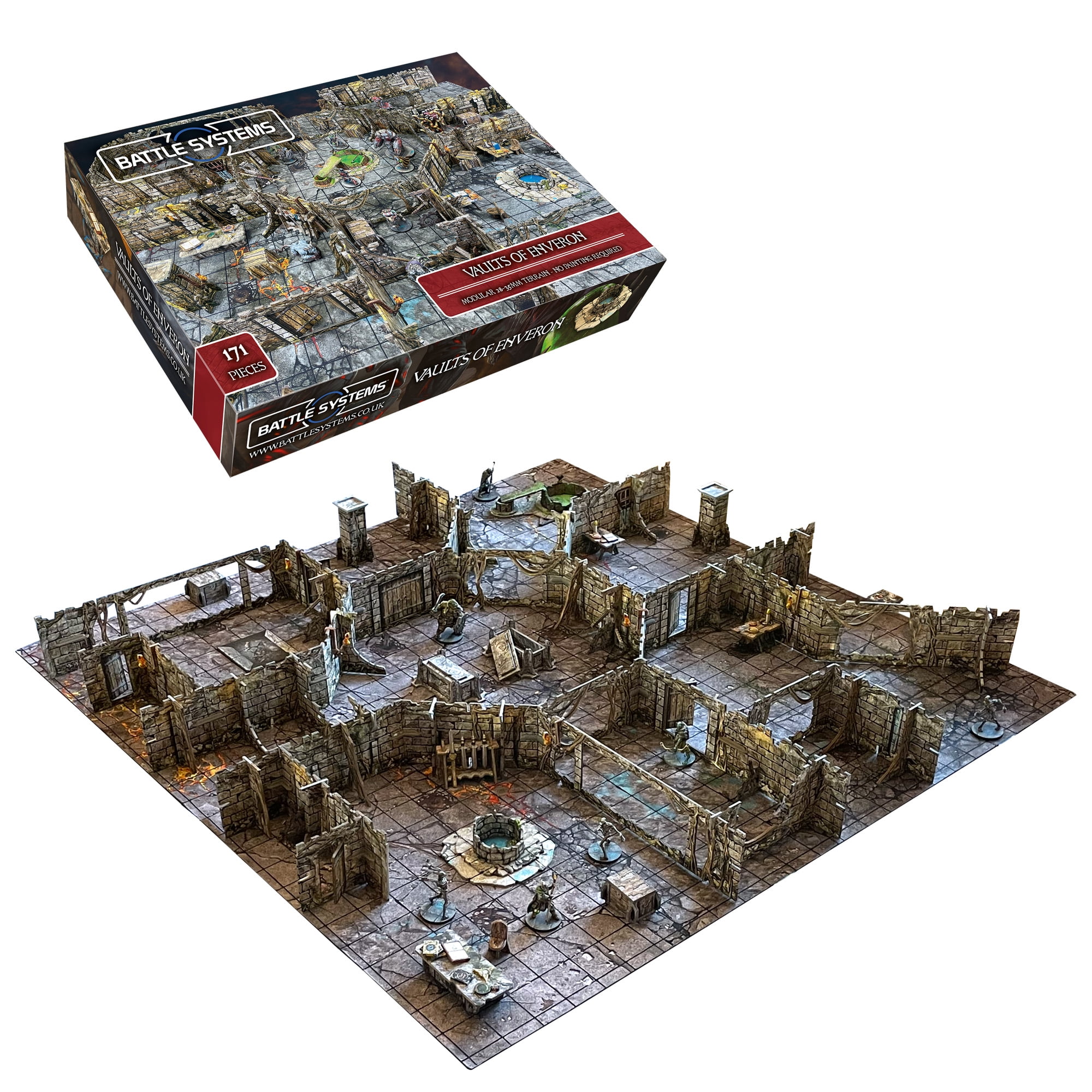 Fantasy Dungeon Terrain Vaults of Enveron Core Set - Battle Systems ...