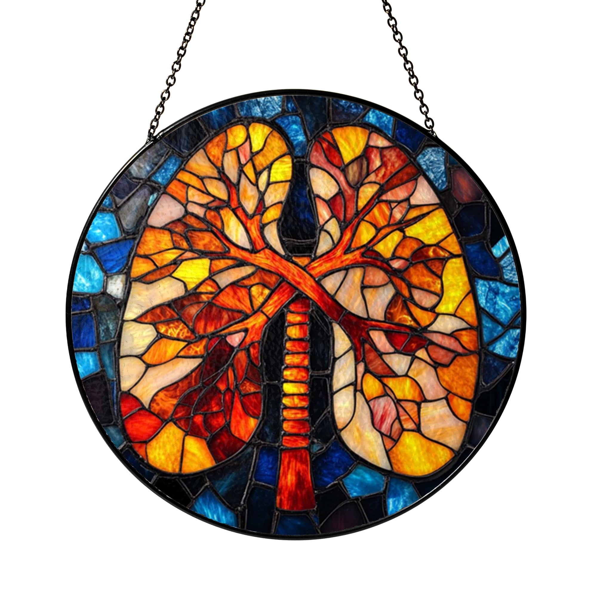 Fantasy Elegant Stained Glass Style Window Suncatcher, Decorative Art ...