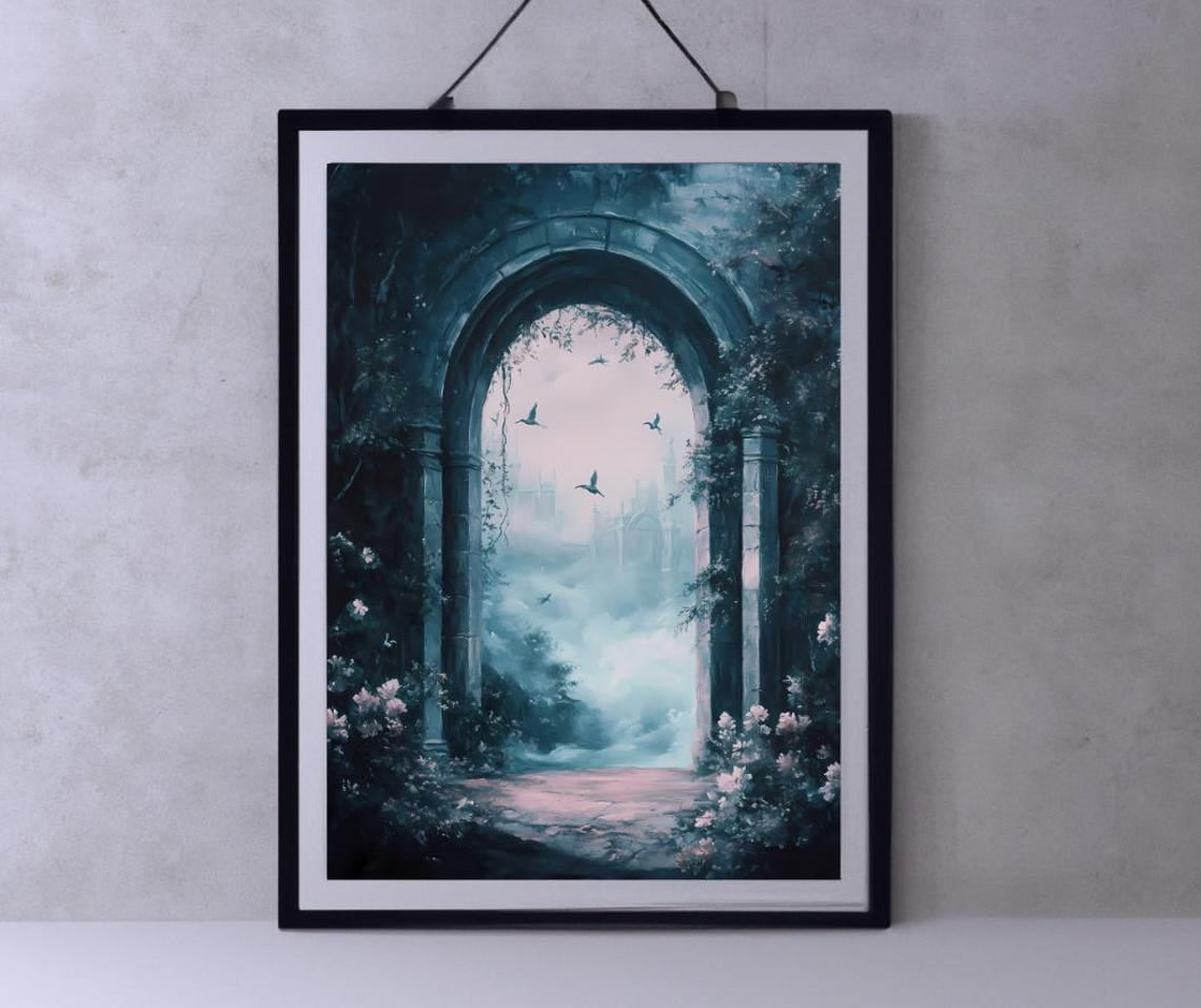 Fantasy Enchanted Fairy Forest Paradise Jungle Art Painting ...