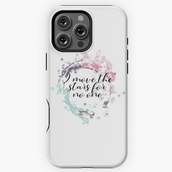 Fantasy Enigma Stars Quote Pattern iPhone Case 17 16 15 14 13 12 11 Pro ...
