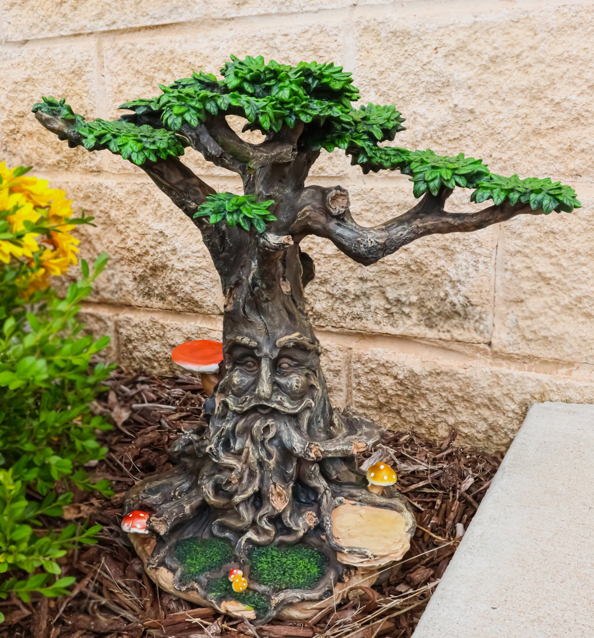 Fantasy Ent Greeman Tree House Display Statue For Mini Fairy Garden ...