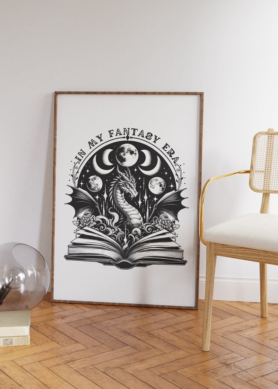 In My Fantasy Era Poster, Cute Book Lover Wall Art, Trendy Reading ...