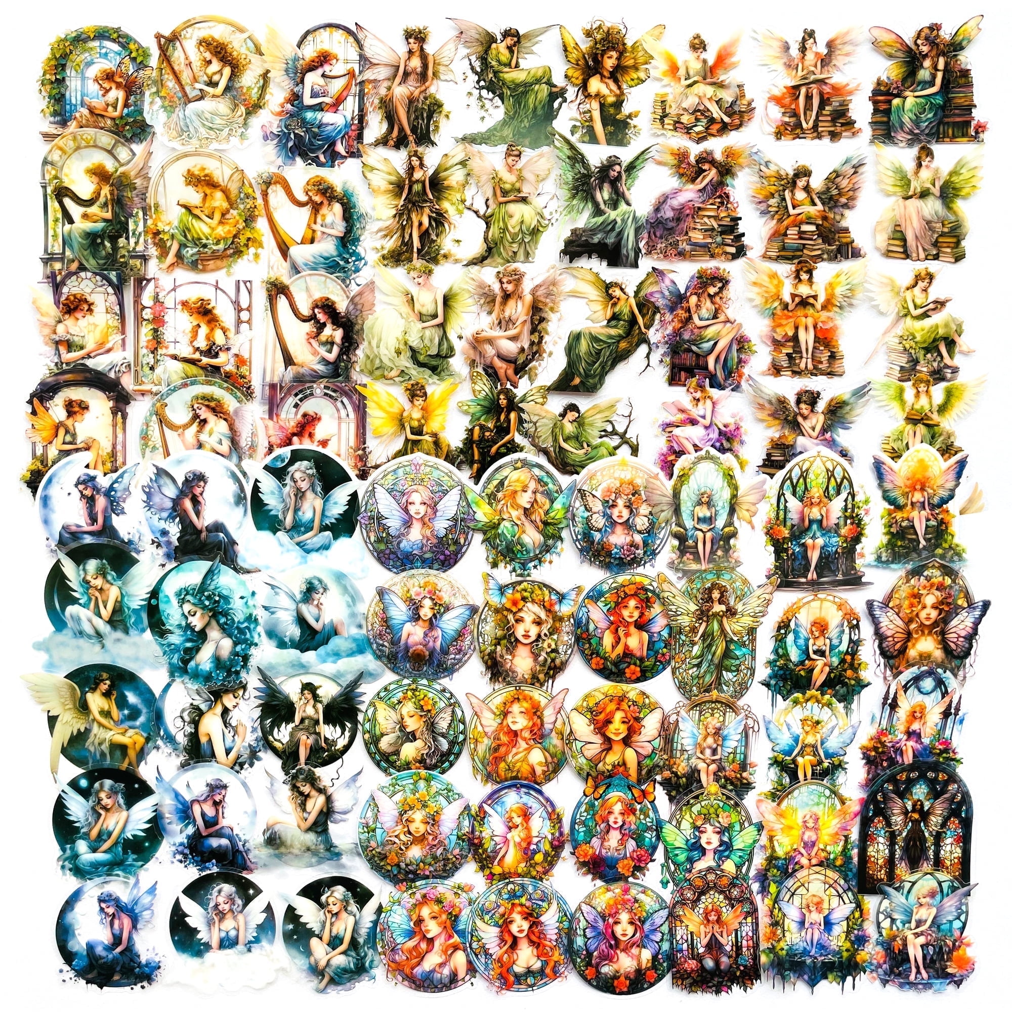 Yoksas Fantasy Fairy Religious Scrapbook Stickers - 180Pcs Waterproof ...