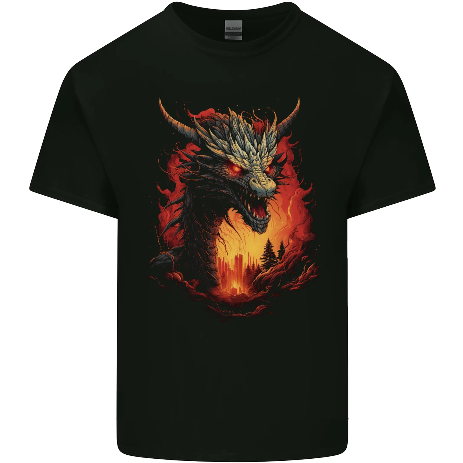 Fantasy Fire Dragon with a Mythical and Creature and Legendary and ...