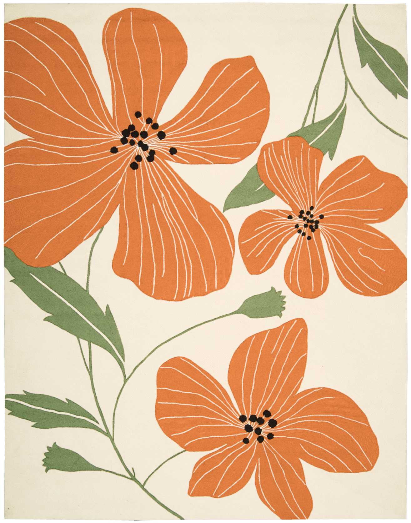 Fantasy Floral Images Modern Bloom Area Rug - Walmart.com