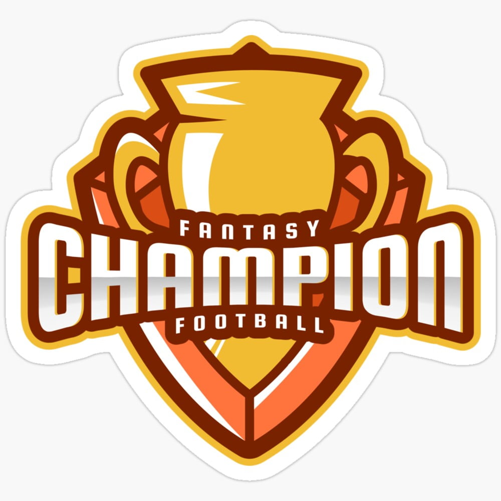 Fantasy Football Champion Sticker Baseball Sticker, Football Sticker ...