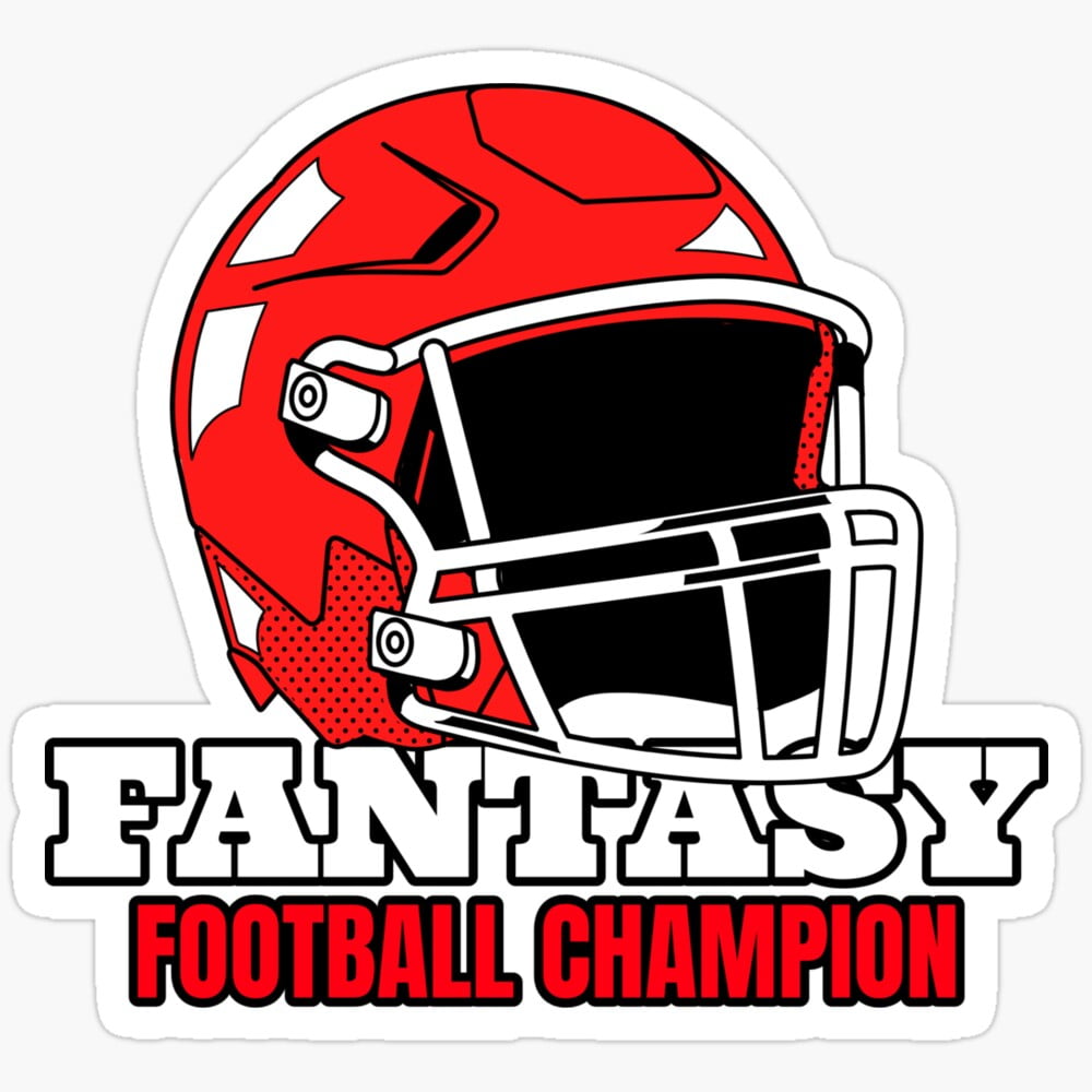 Fantasy Football Champion Sticker Phone Decal Water Bottle Stickers Car ...