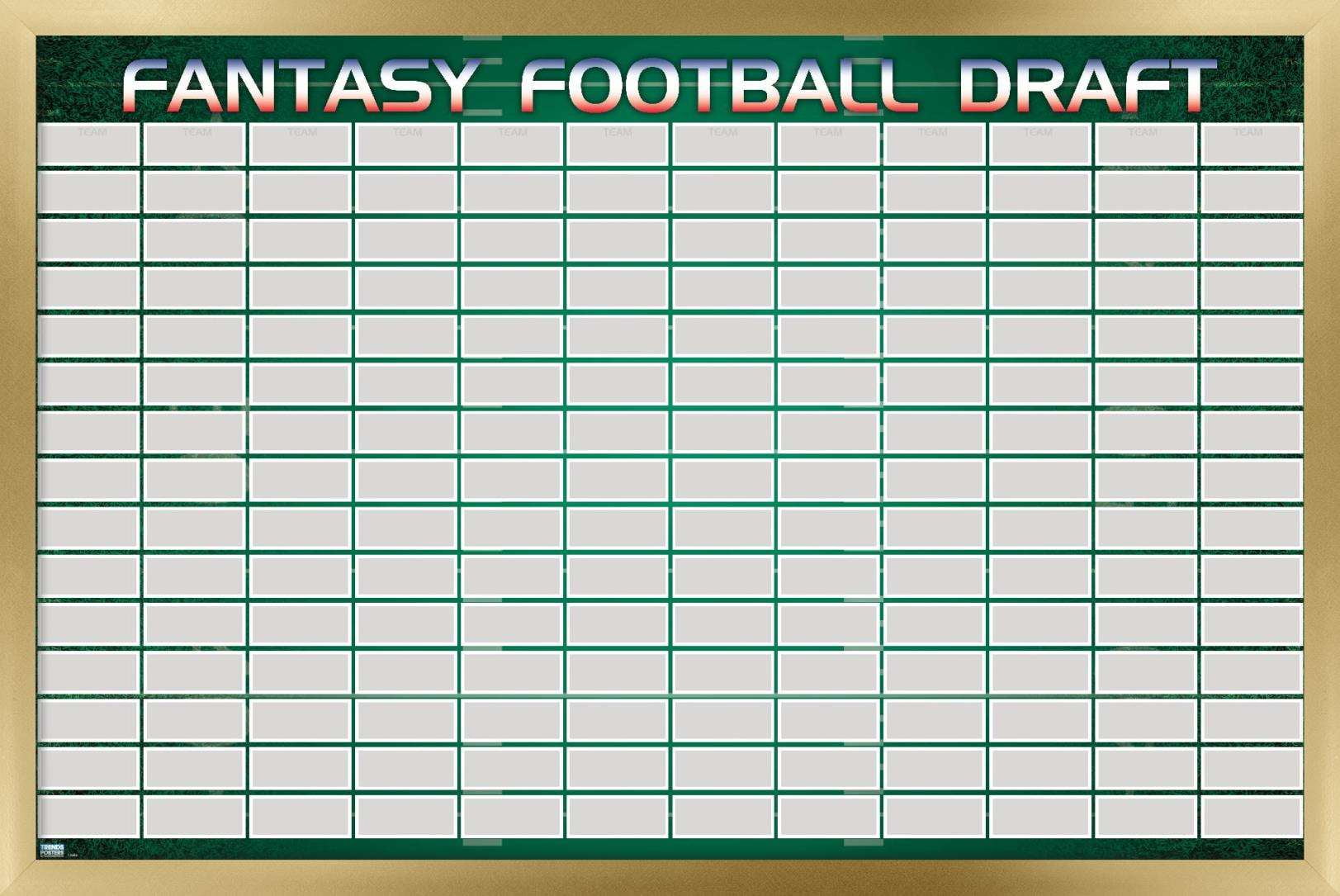 Printable Fantasy Football Draft Board
