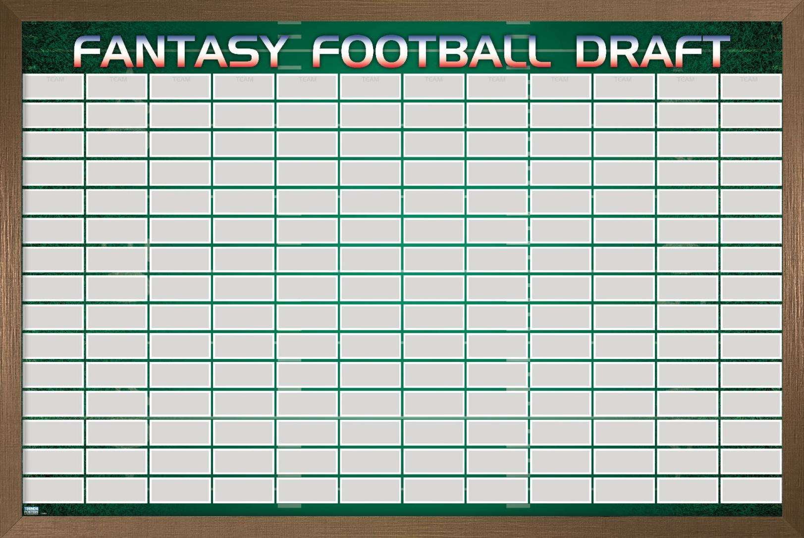 Printable Fantasy Football Draft Board