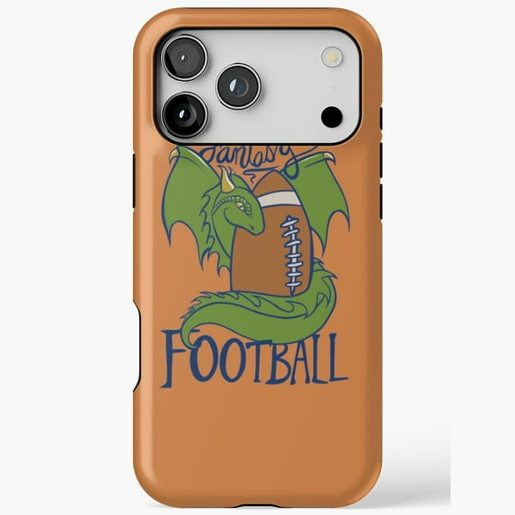 Fantasy Football Dragon Sports Art iPhone Case 17 through 11 Pro Max ...
