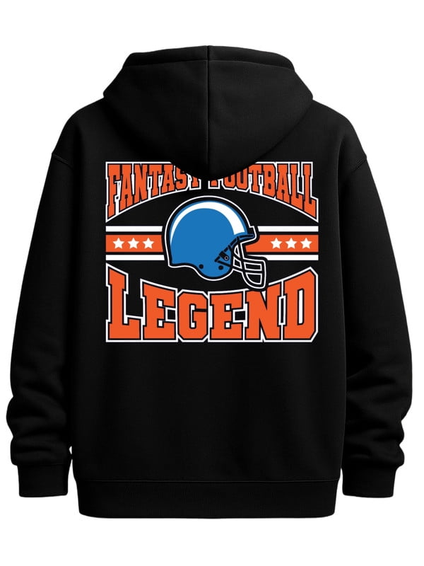 Fantasy Football Legend funny hoodies men sweatshirts black Stylish ...