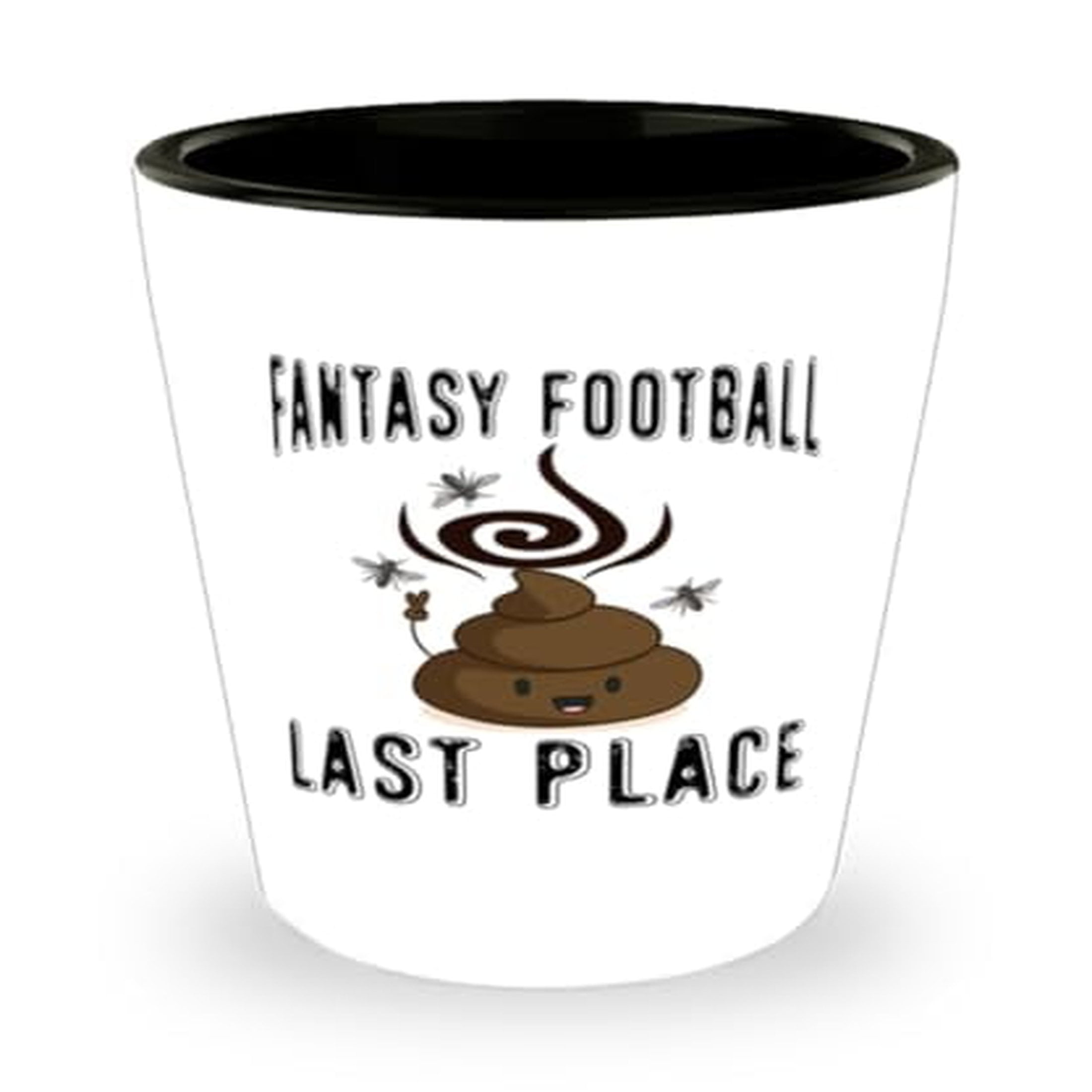 Fantasy Football Loser Shot Glass - Hilarious Last Place Poop Emoji ...