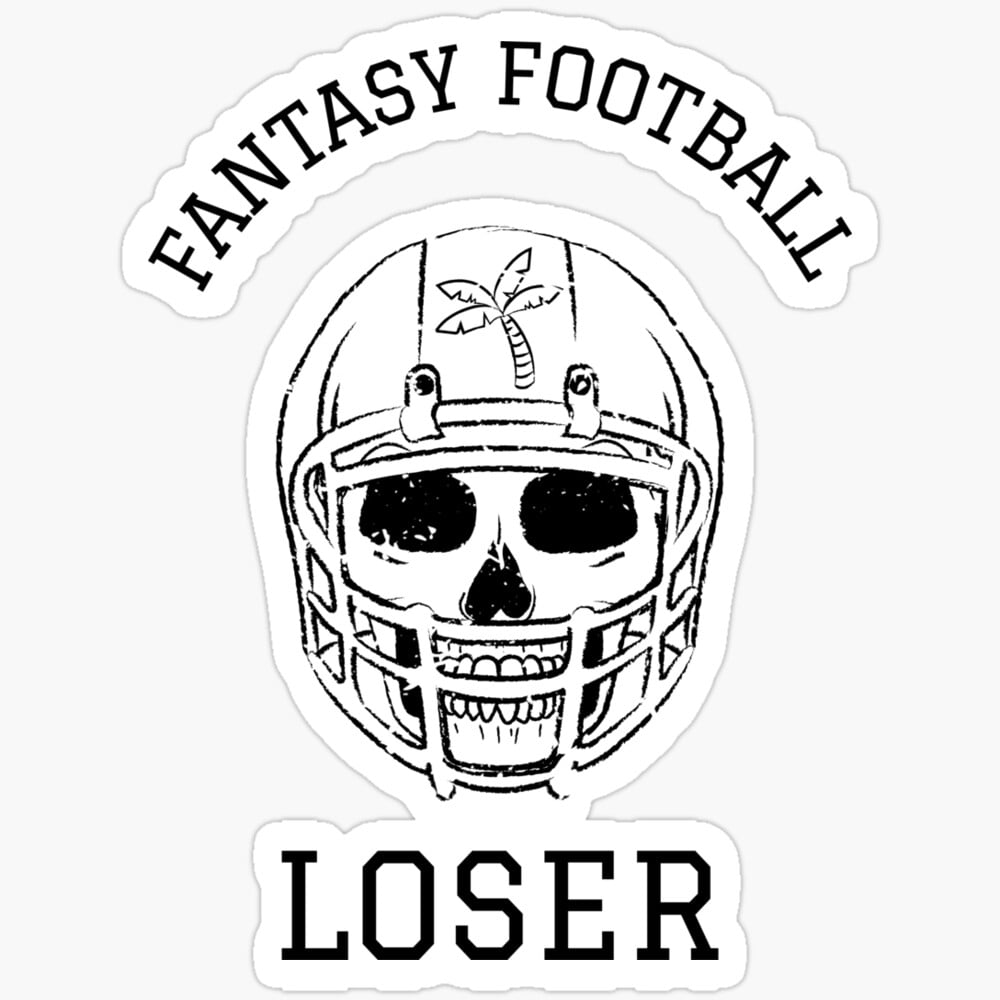 Fantasy Football Loser Sticker Phone Decal Water Bottle Stickers Car ...