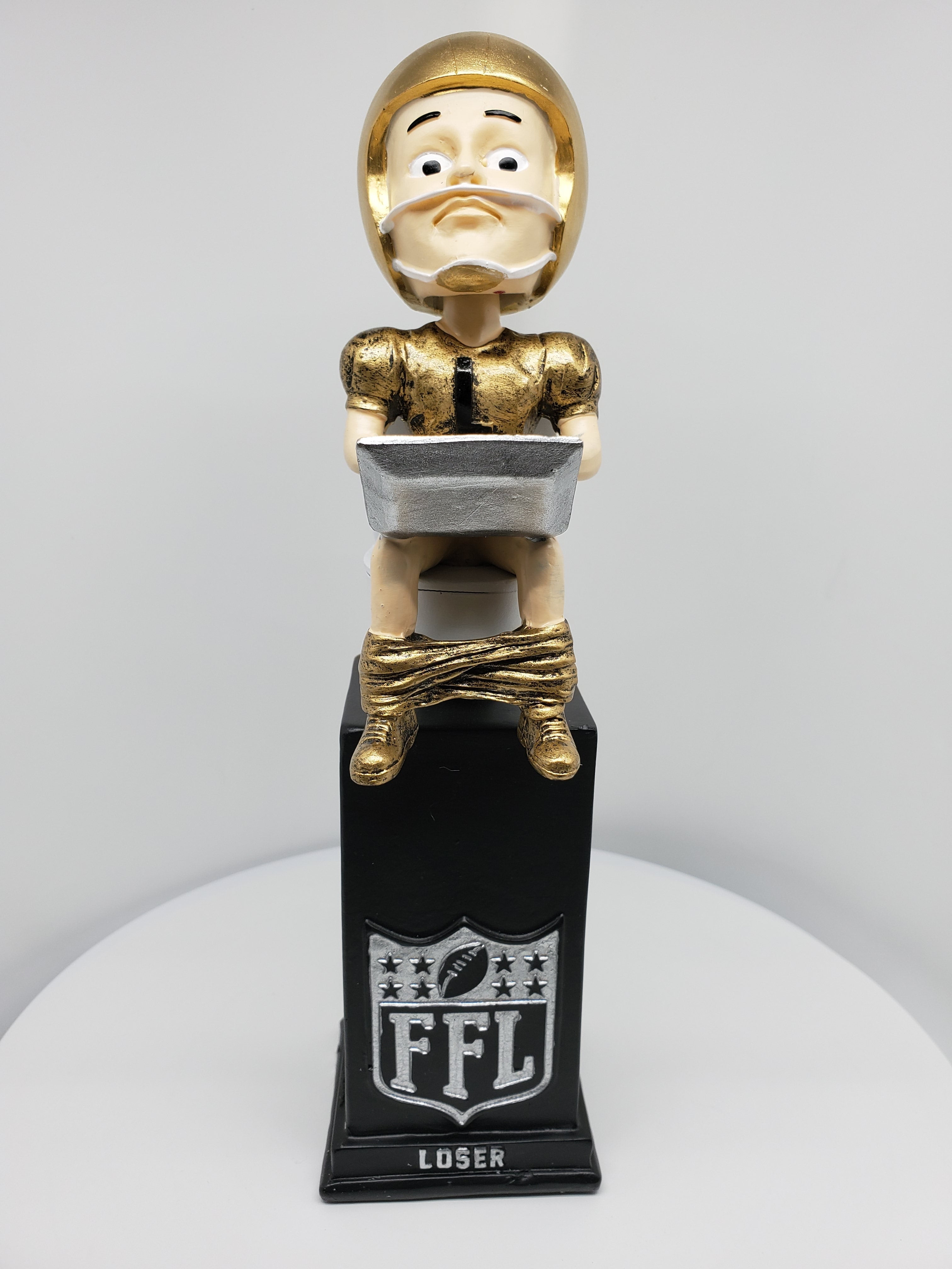 Fantasy Football Loser Trophy Toilet Bobblehead - Walmart.com