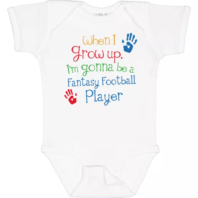 Fantasy Football Player Future Infant Creeper Cute Handprints Job Kids ...