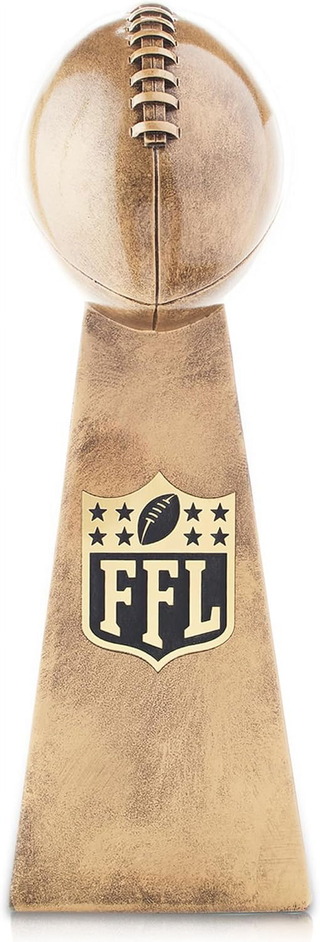 14 Inch Fantasy Football Trophy, FFL Champion Award, High-Quality Resin ...