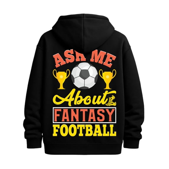 Fantasy Football hoodies men funny hoodies black Regular Fit, Hooded ...