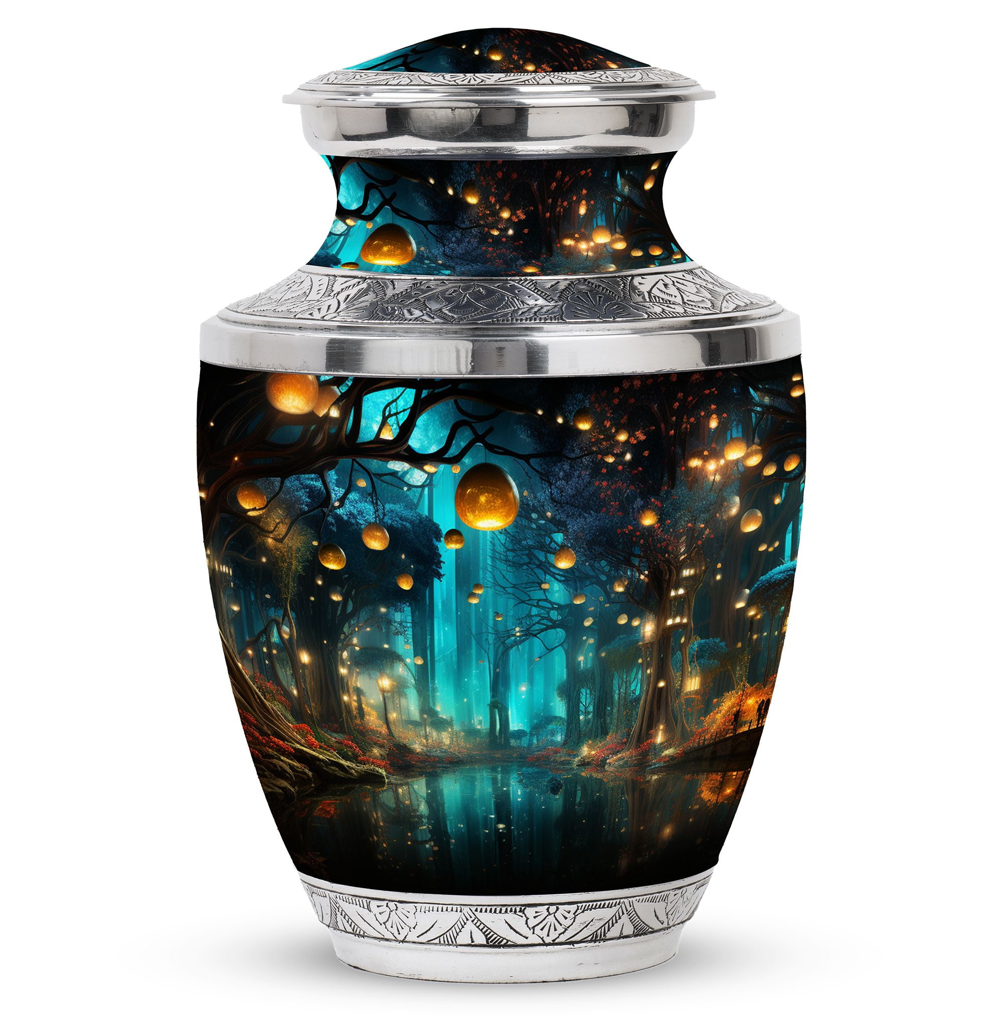 Fantasy Forest with Bioluminescence Heavenly Harmony - Large Funeral ...