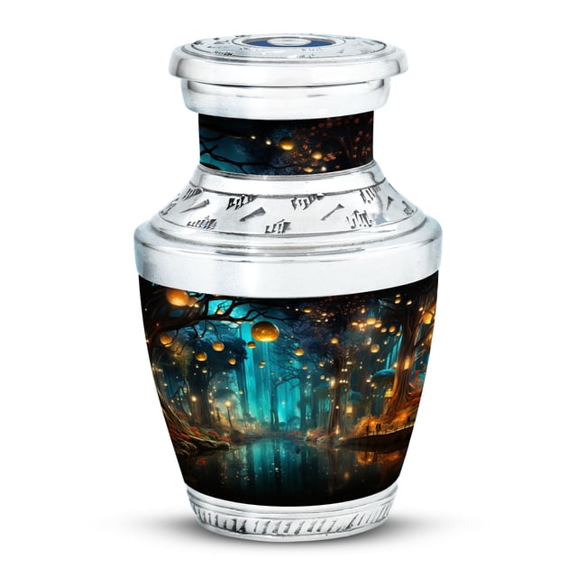 Fantasy Forest with Bioluminescence Little - Keepsake Urn for Ashes ...