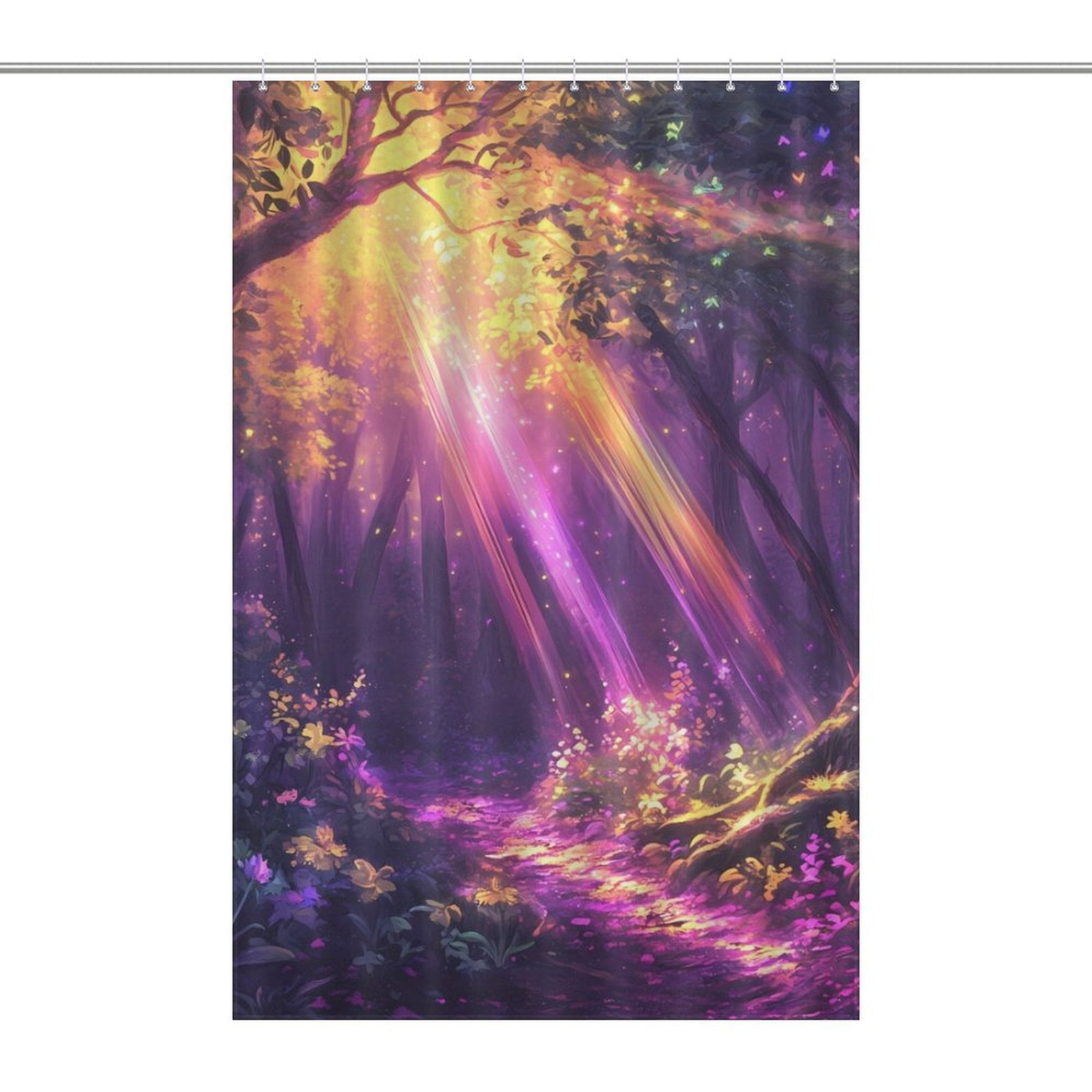 Fantasy Forest Nature Magical Tree Waterproof Shower Curtain Liner ...
