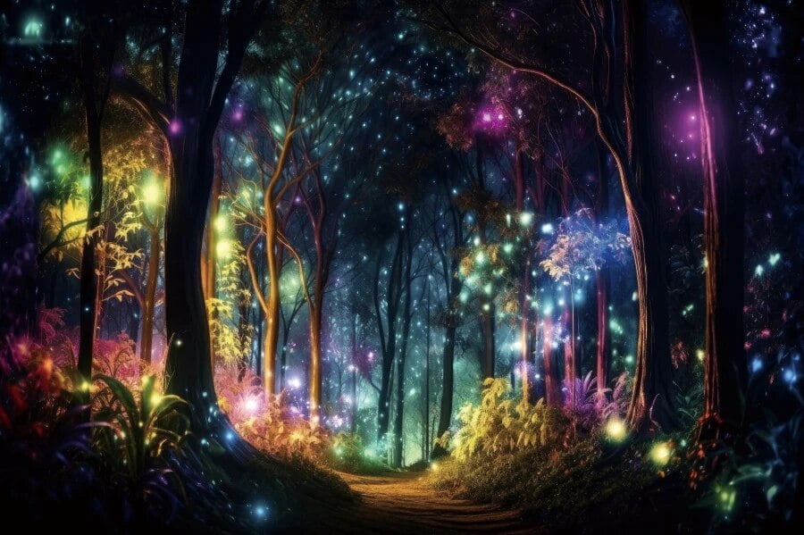 Fantasy Forest Photography Backdrop Fairytale Tropical Virgin Jungle ...