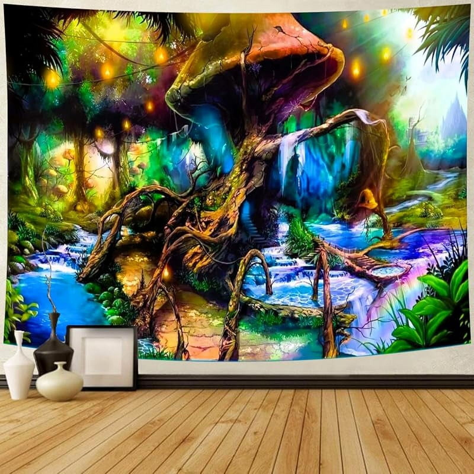 Fantasy Forest Tapestry Nature Landscape Tapestry Wall Hanging Fairy ...