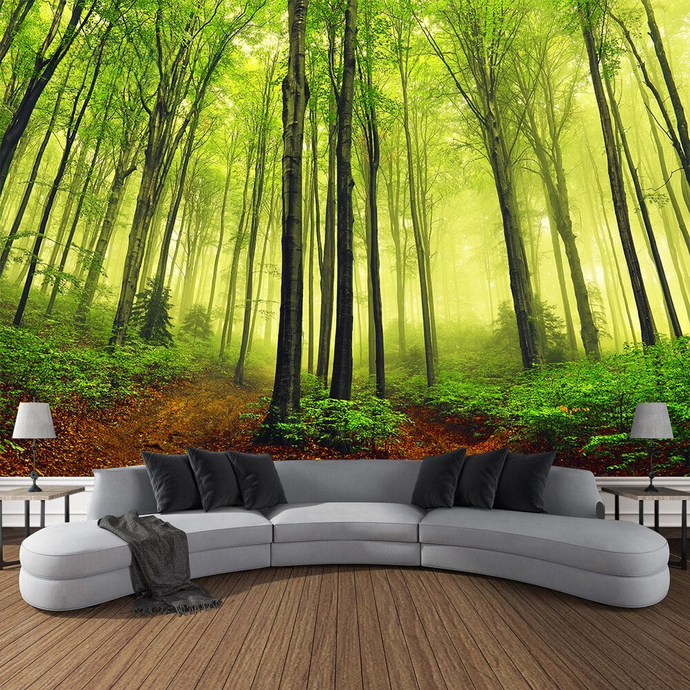 Fantasy Forest Tree Tapestry Wall Hanging Bohemian Natural Landscape ...