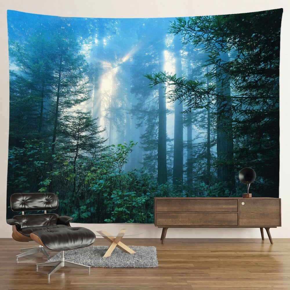 Fantasy Forest Tree Tapestry Wall Hanging Bohemian Natural Landscape ...
