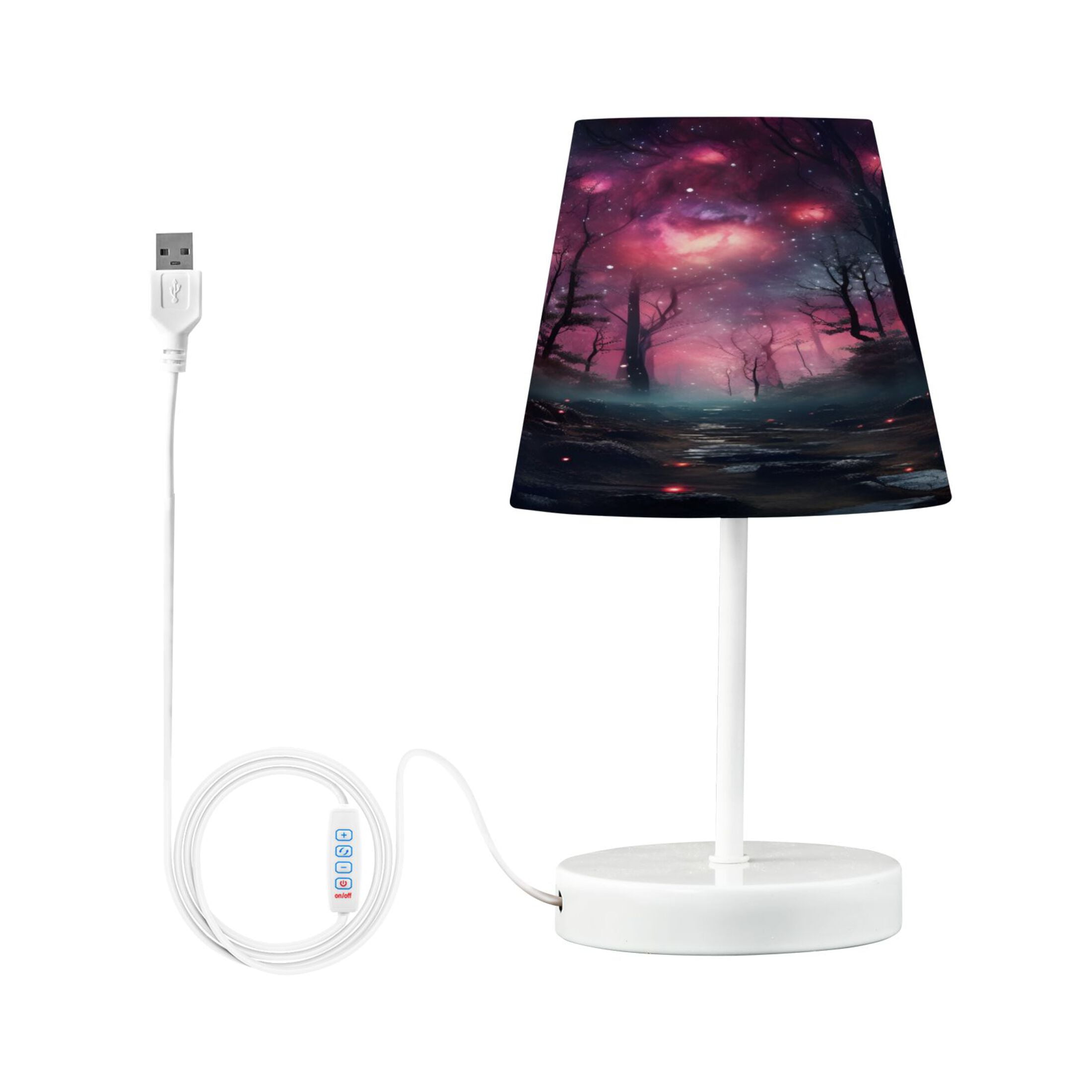 Fantasy Forest in Night Desk Lamp LED Table Nightstand Lamps with 3 ...