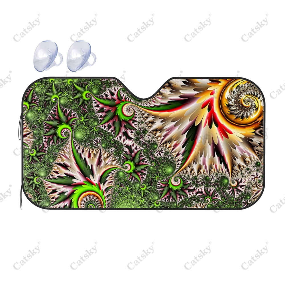 Fantasy Fractal Auto Windshield Sun Shade Car Front Window Visor ...