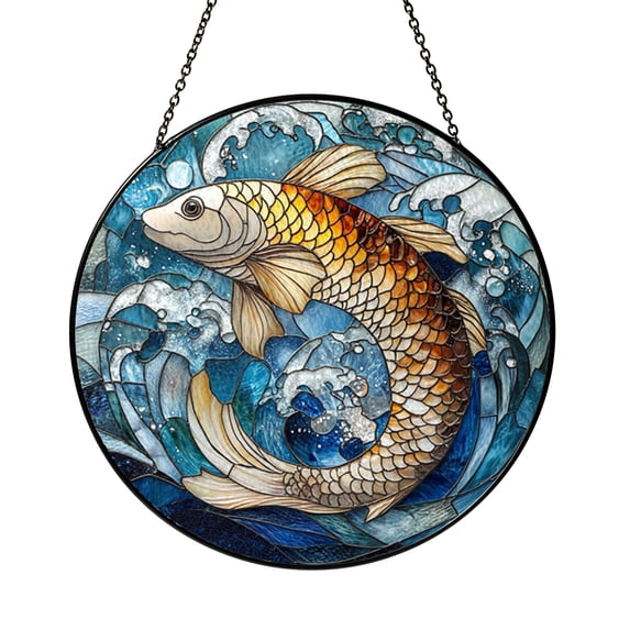 Fantasy Freshwater Snook Fish Stained Glass Window Decor – Handmade ...