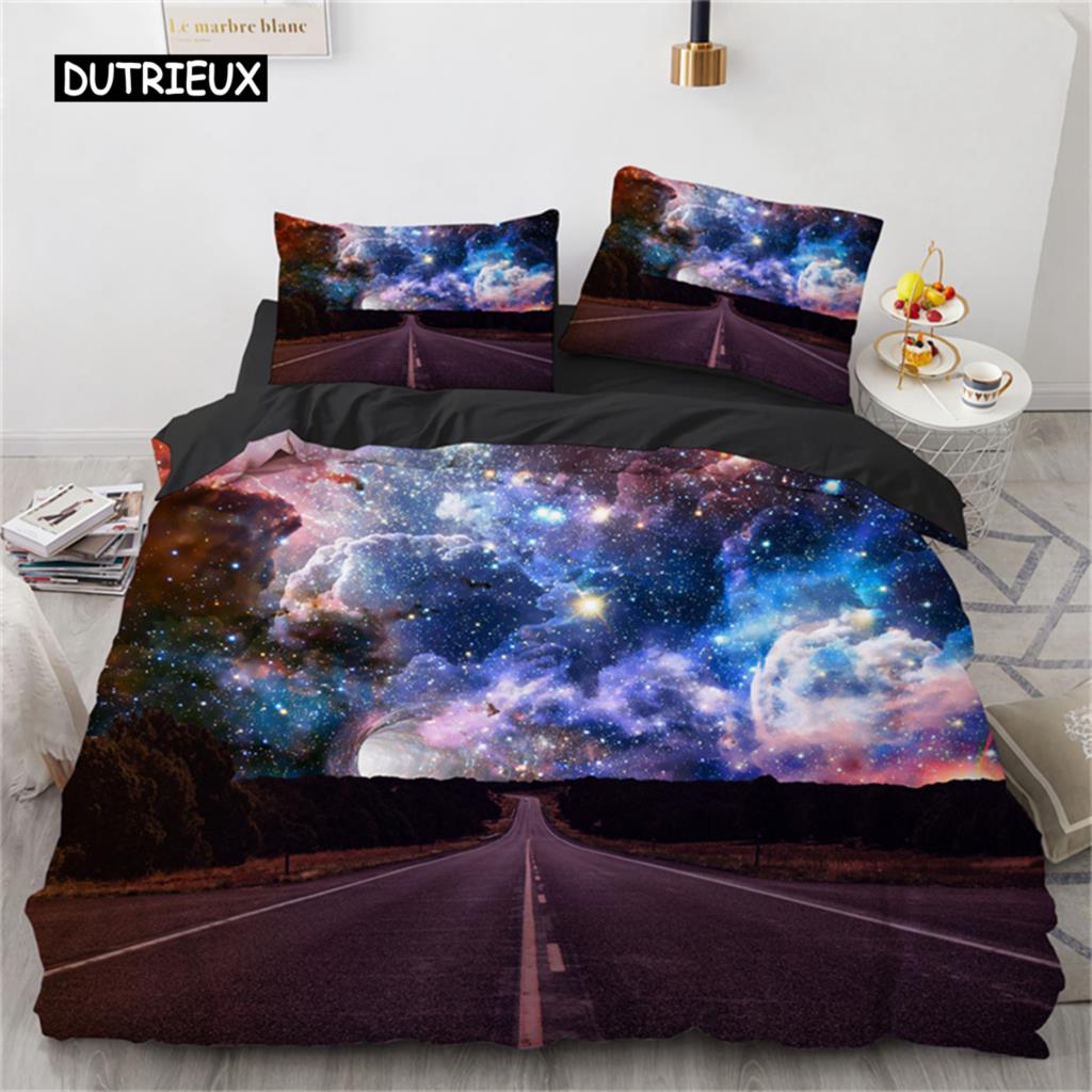 Fantasy Galaxy Duvet Cover Twin King Size for Teens Kids Boys Starry ...