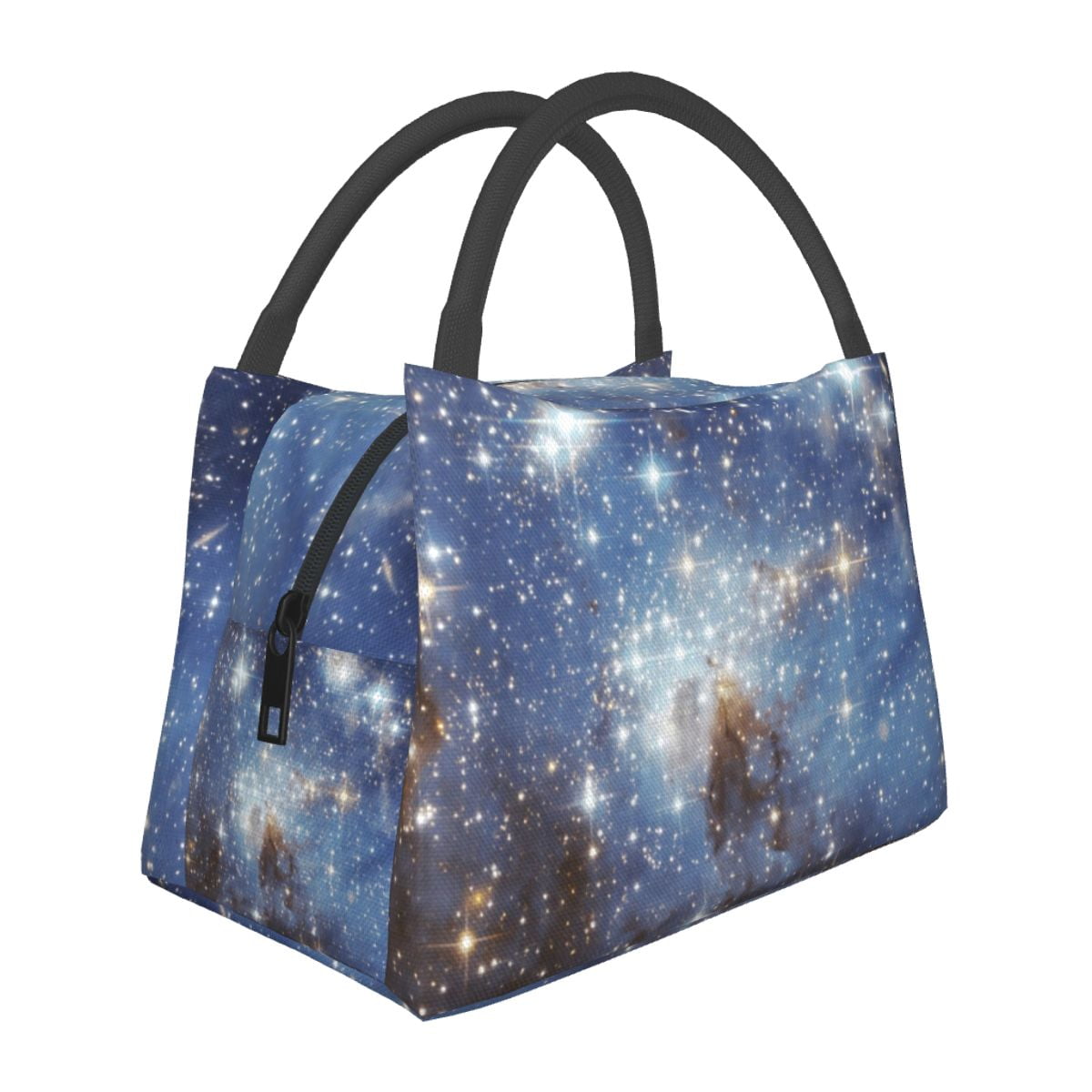Fantasy Galaxy Star Lunch Bag Space Purple Teal Print Lunch Box School ...