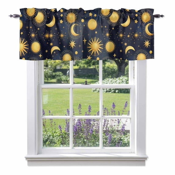 Fantasy Galaxy Valances for Windows, Golden Planet Universe Sun Moon ...