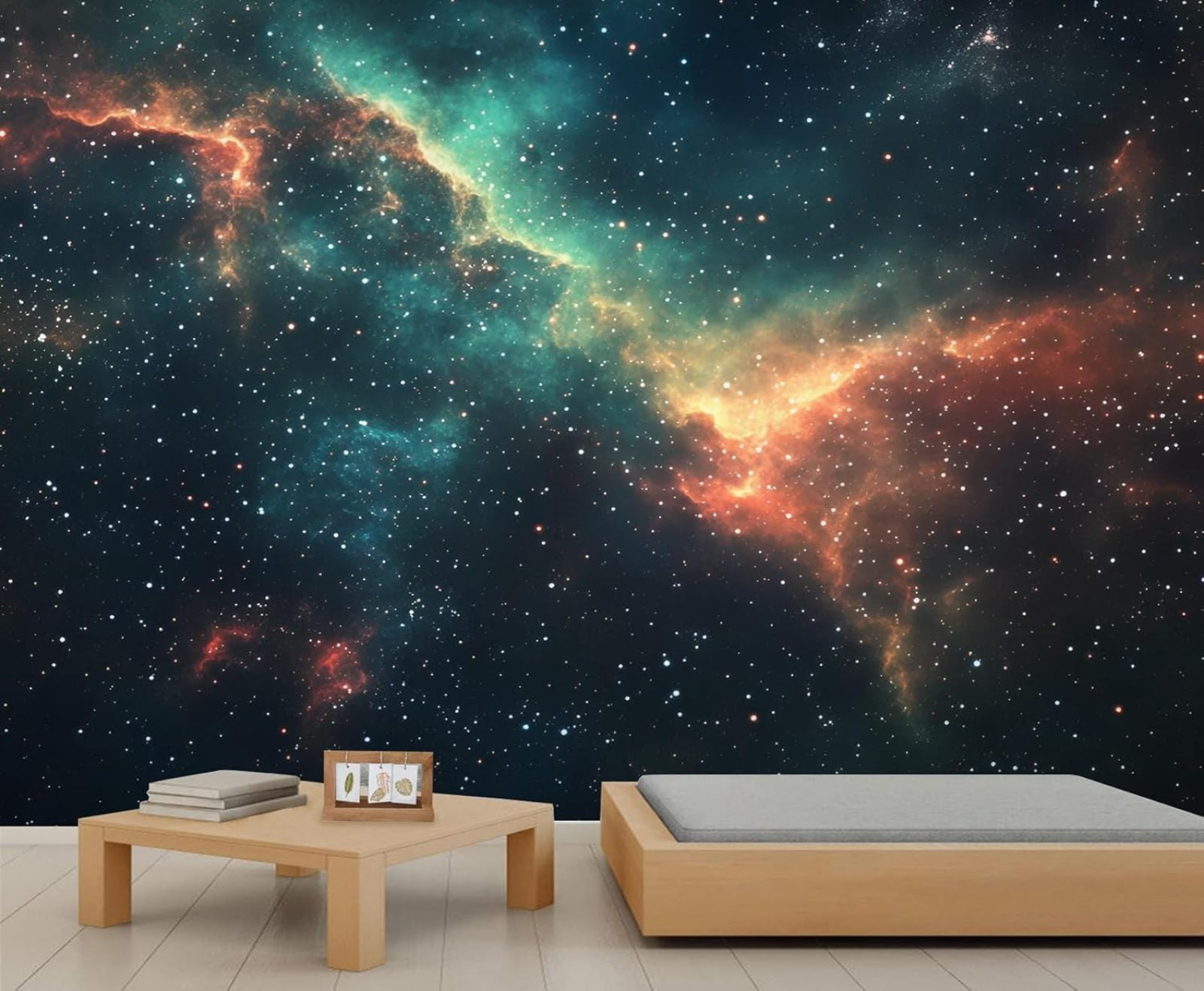 Fantasy Galaxy Wall Mural - Universe Theme Murals, Colourful Nebula ...