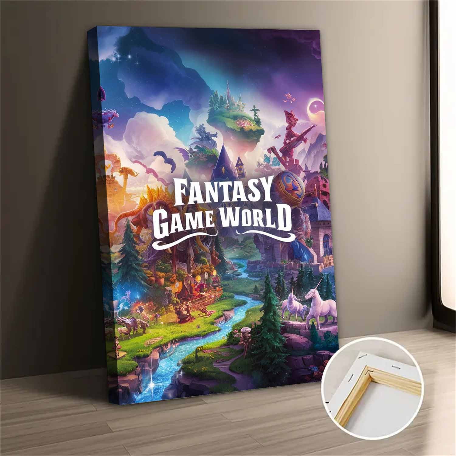Fantasy Game World Canvas Wall Art Decor For Bedroom Living Room Home ...