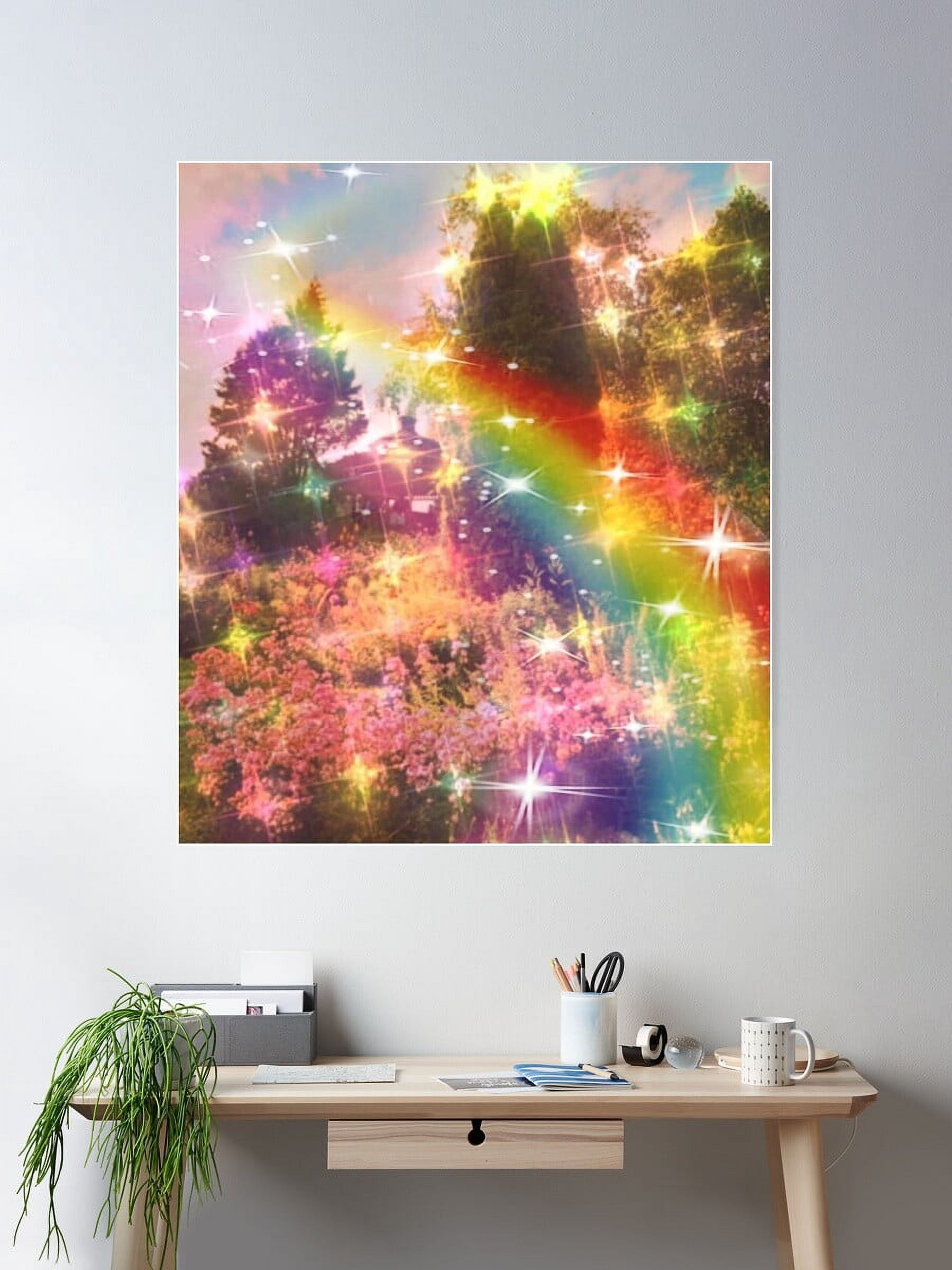 Fantasy Garden Landscape Poster Wall Art, Modern Wall Decor For Living ...