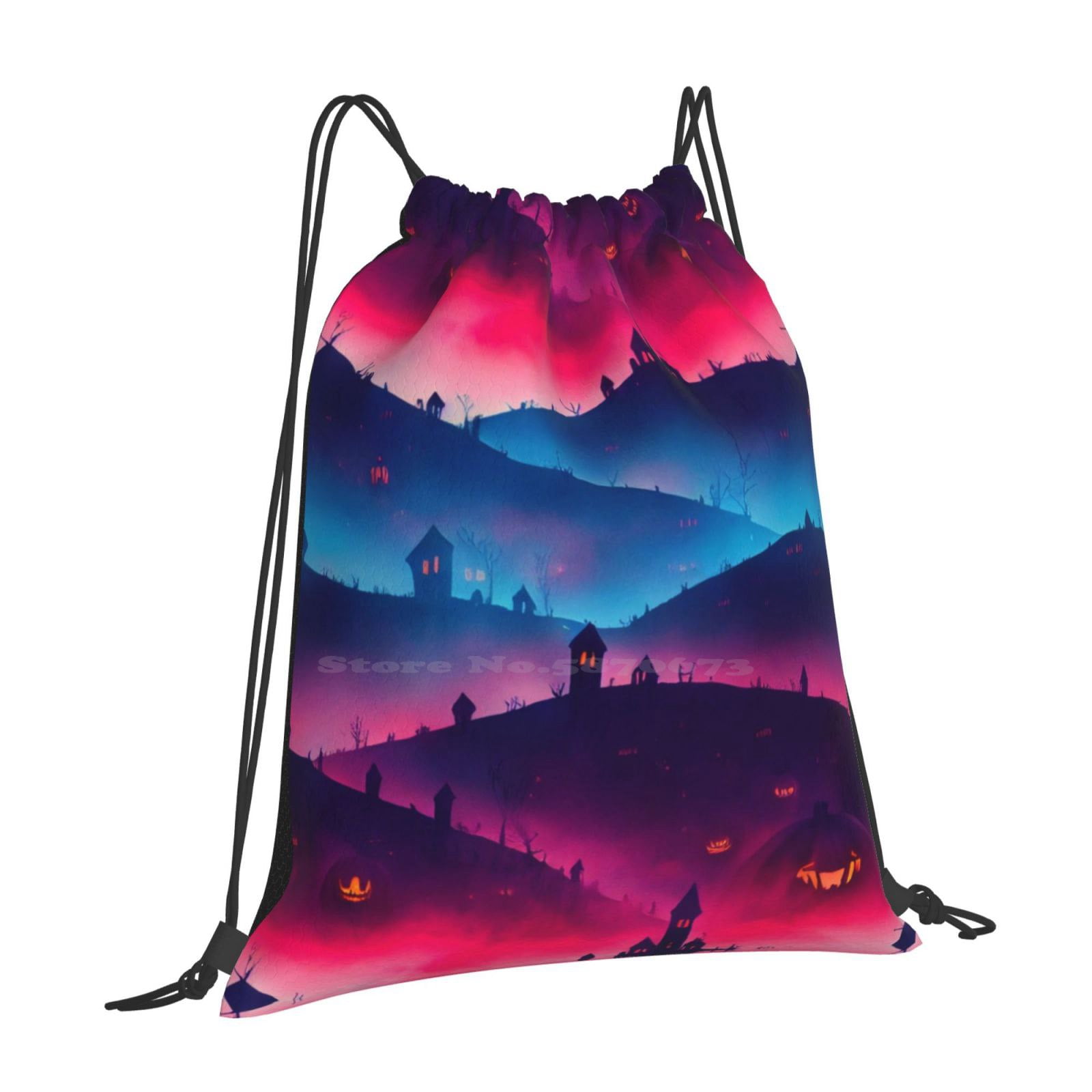 Fantasy Halloween Land 3D Print Design Backpack Student Bag Fantasy ...