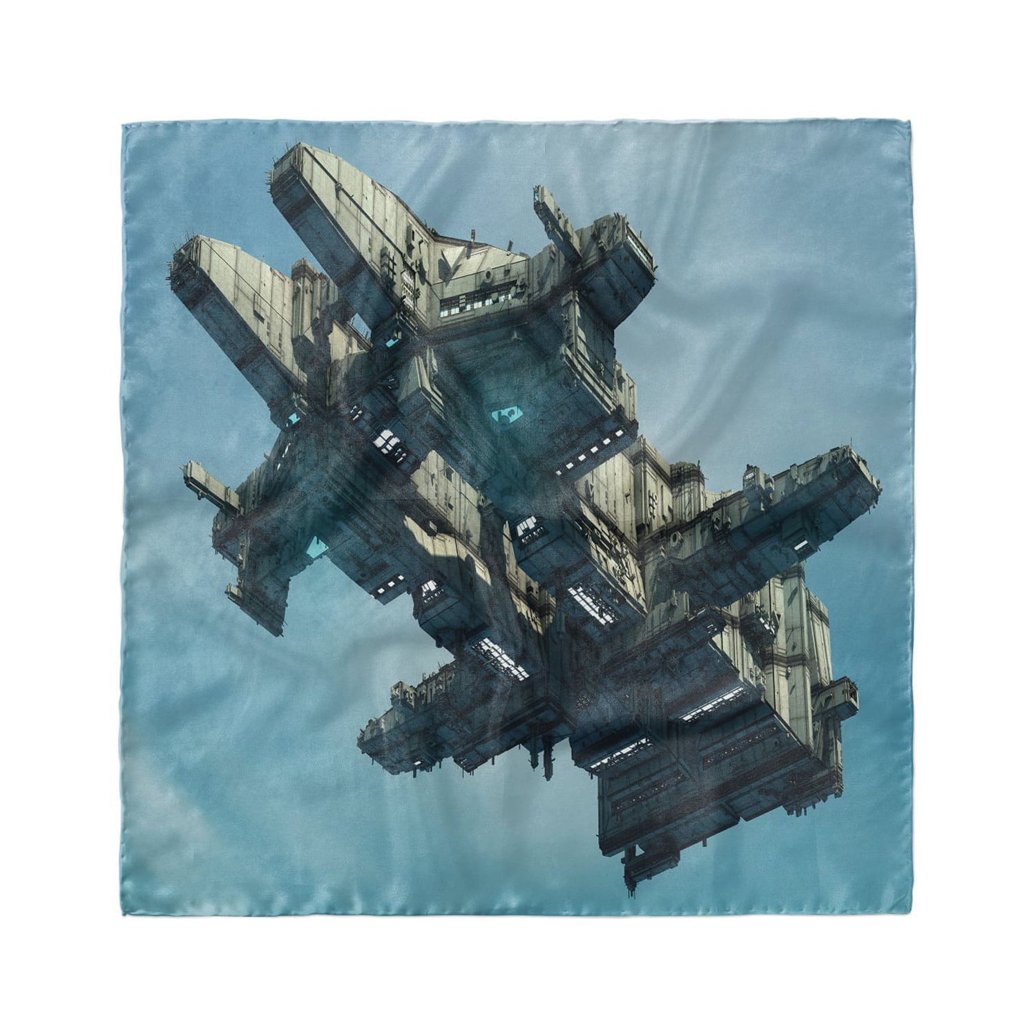 Fantasy Head Scarf, Sci Fi Alien Ship UFO, Head Wrap, 3 Sizes, by ...