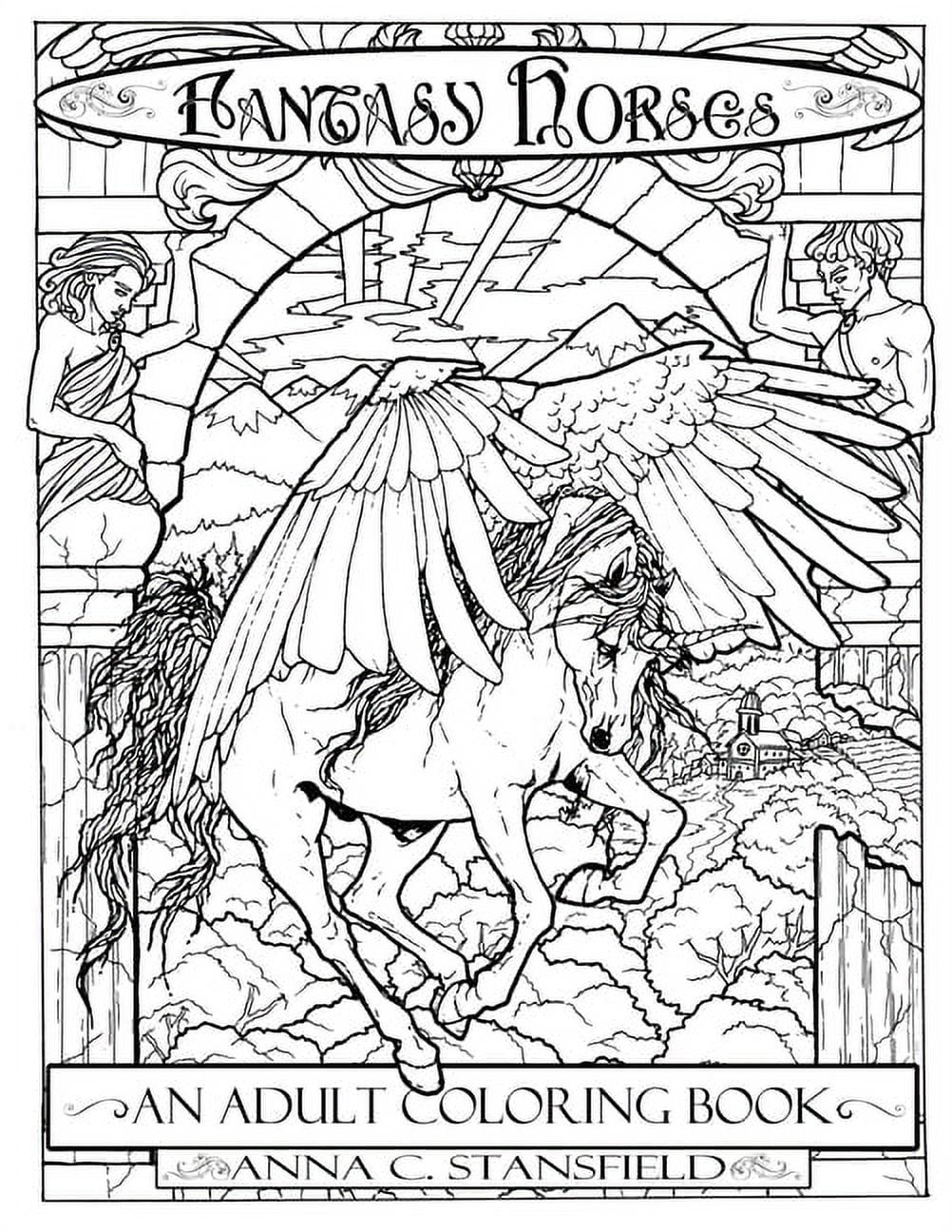 Fantasy Horses Coloring Book (Paperback) by Anna C Stansfield - Walmart.com
