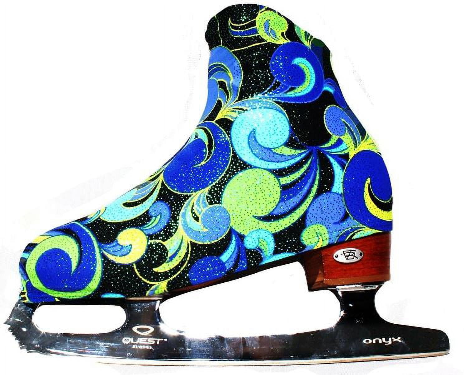 "Fantasy" Ice Skating Boot Covers (Blue/Green) - Walmart.com