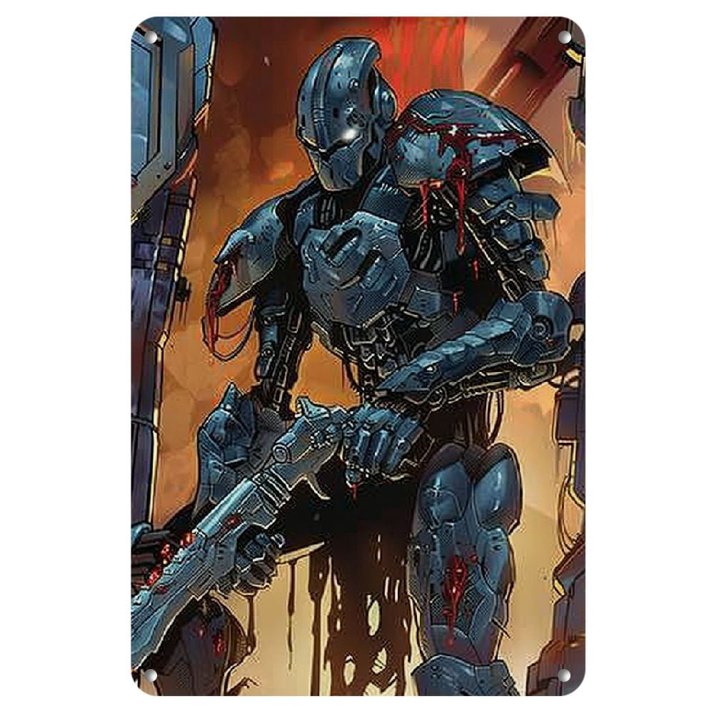 Fantasy Knight Metal Tin Sign, 8x12 Inches, Vintage Wall Art for Home ...
